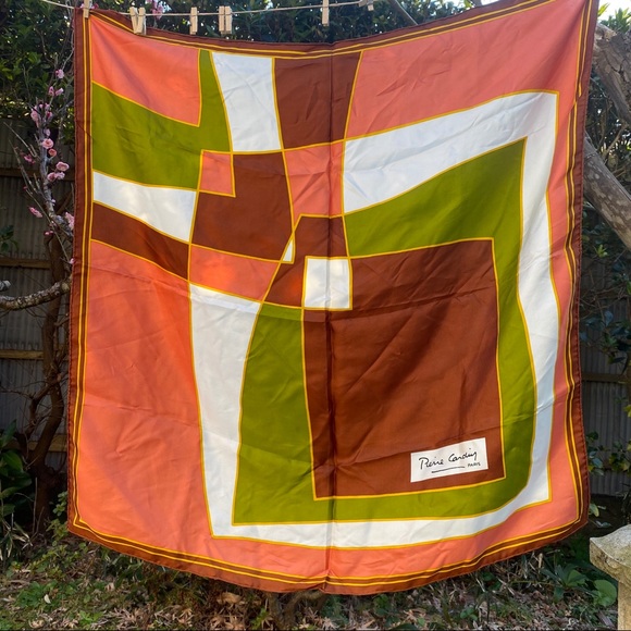 Pierre Cardin | Accessories | Vintage Pierre Cardin Paris Square Silk ...